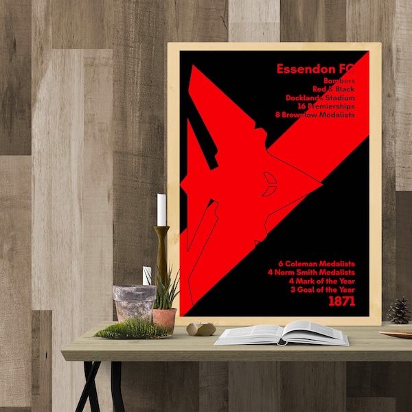 Essendon Poster - Etsy Australia