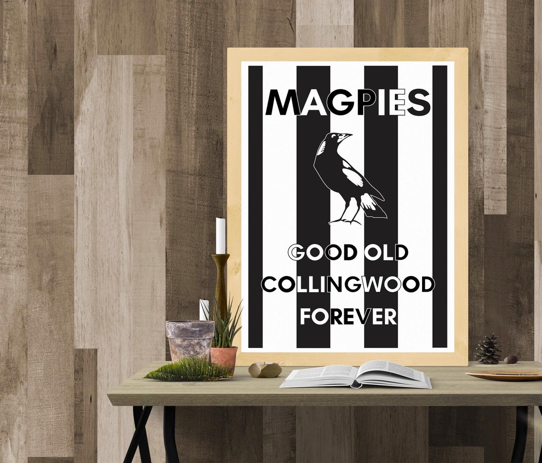 Magpies Team Song A3 Poster: Modern Wall Art (printable) - Etsy Australia