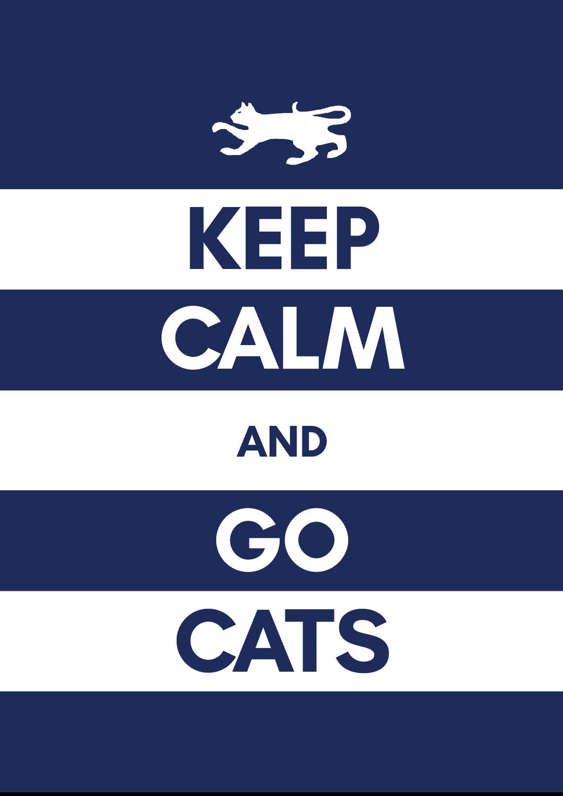 Keep Calm and Go Cats A3 Printable Poster, Wall Art, Printables Poster ...