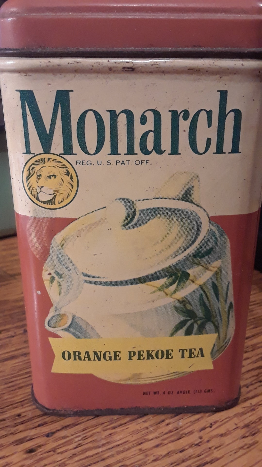Vintage Monarch Tea Tin - Etsy