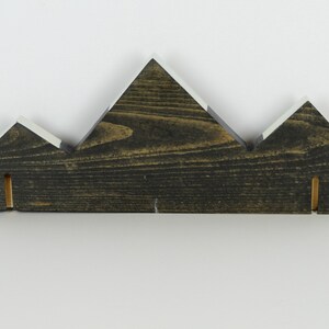 Mountain View Key Rack, Entryway Key Holder, Stained Snow Capped Scenic ...