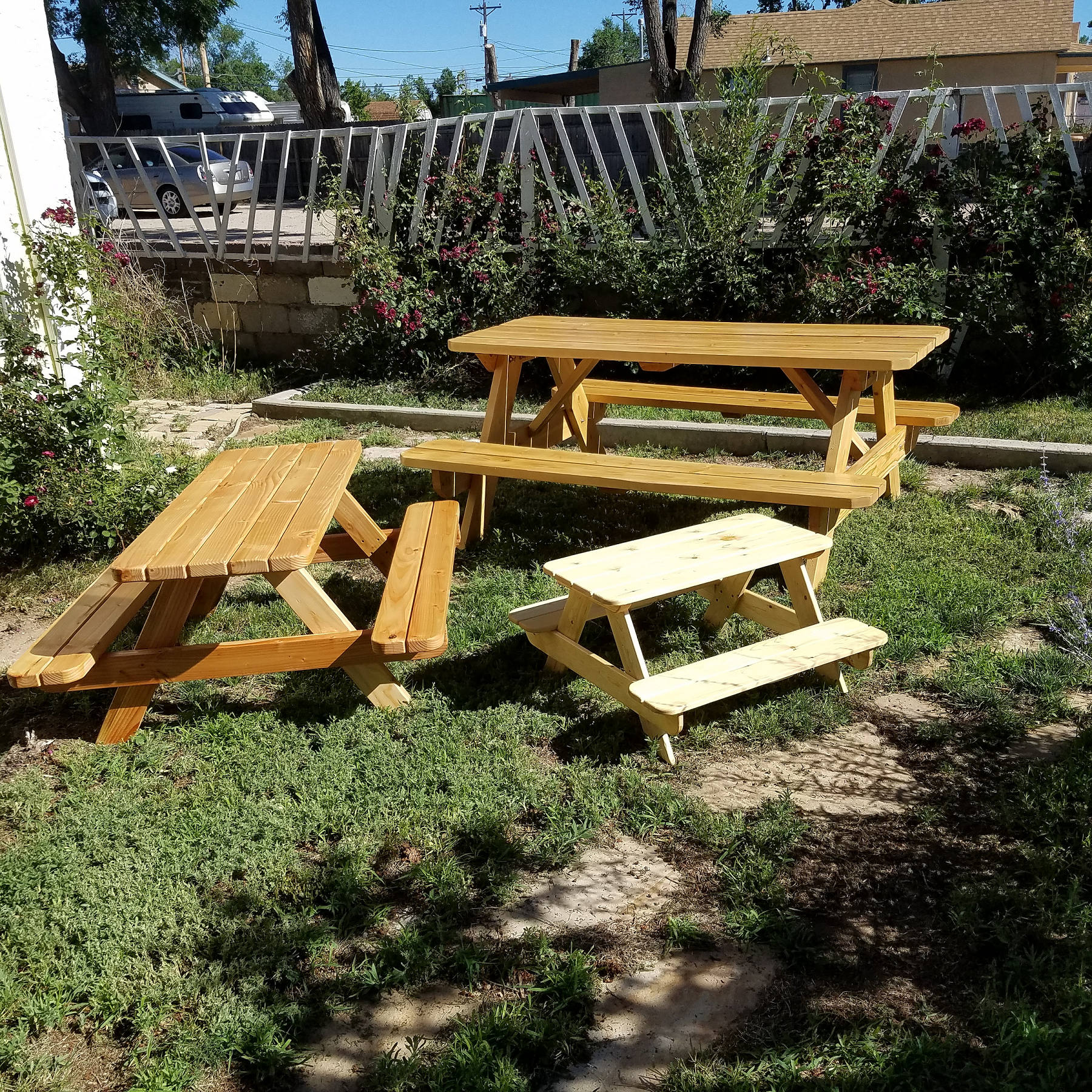 48" Kids Teen Size Small Picnic Table Plan, Step by Step Video Guide ...