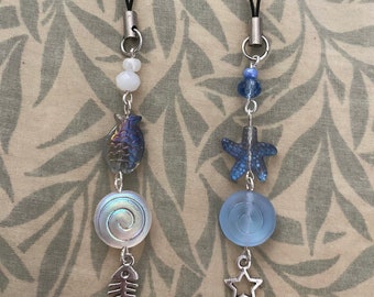 Sea/ocean Collection Beaded Keychains Cute, Aesthetic, Pretty, and Flow ...