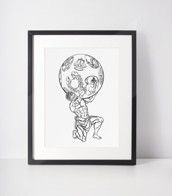 Atlas Printable Artwork Digital Download - Etsy