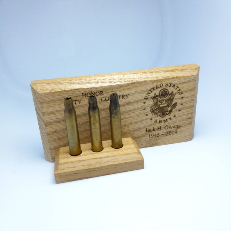 Three Volley Salute Memorial Shell Wall/desk Display Laser - Etsy