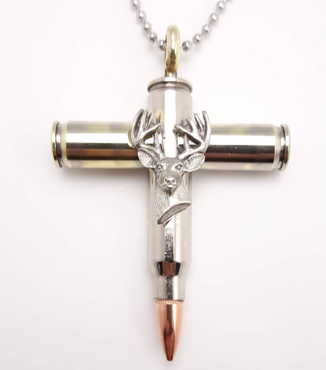 Deer Hunter Bullet Cross Pendant - Etsy