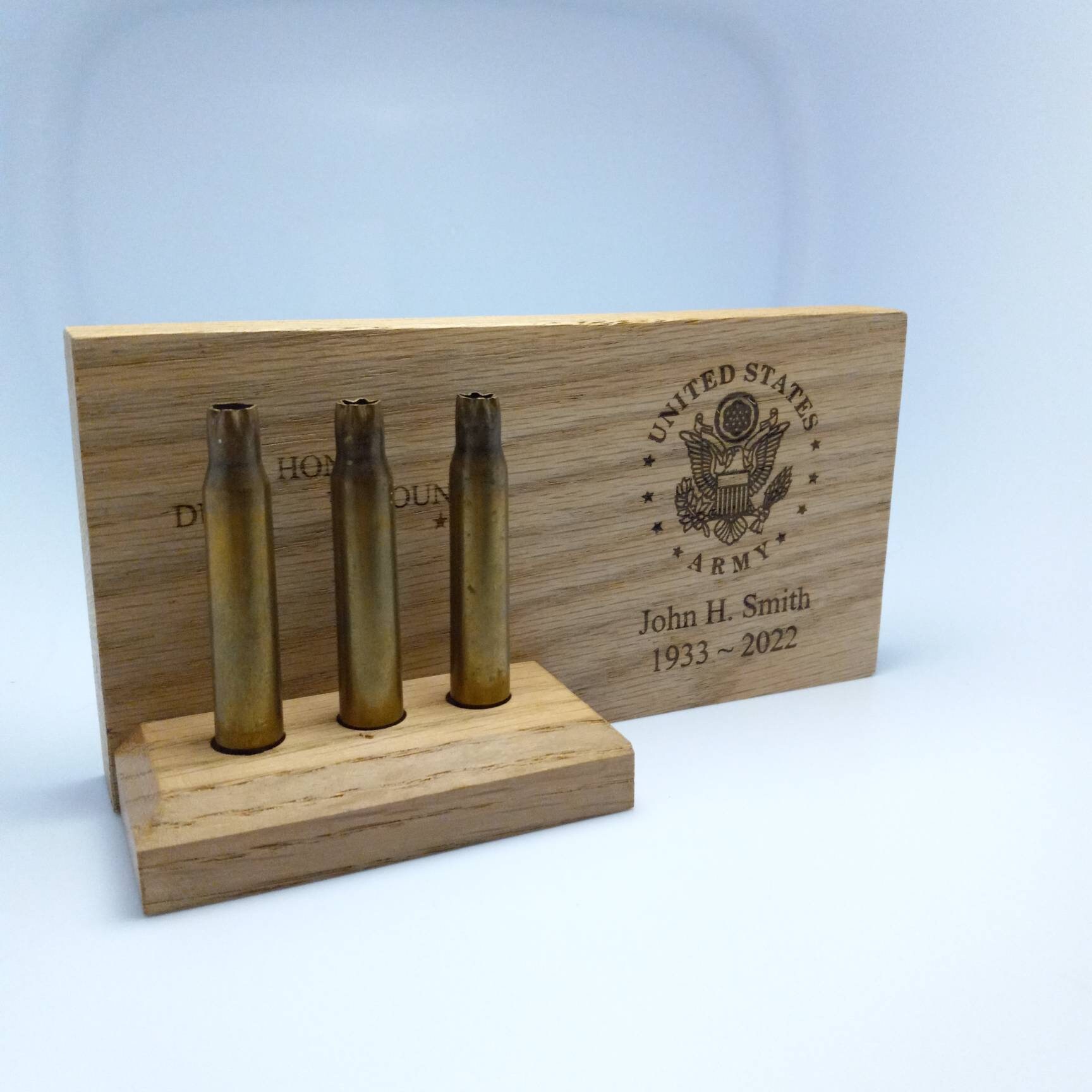 Three Volley Salute Memorial Shell Wall/desk Display Laser - Etsy