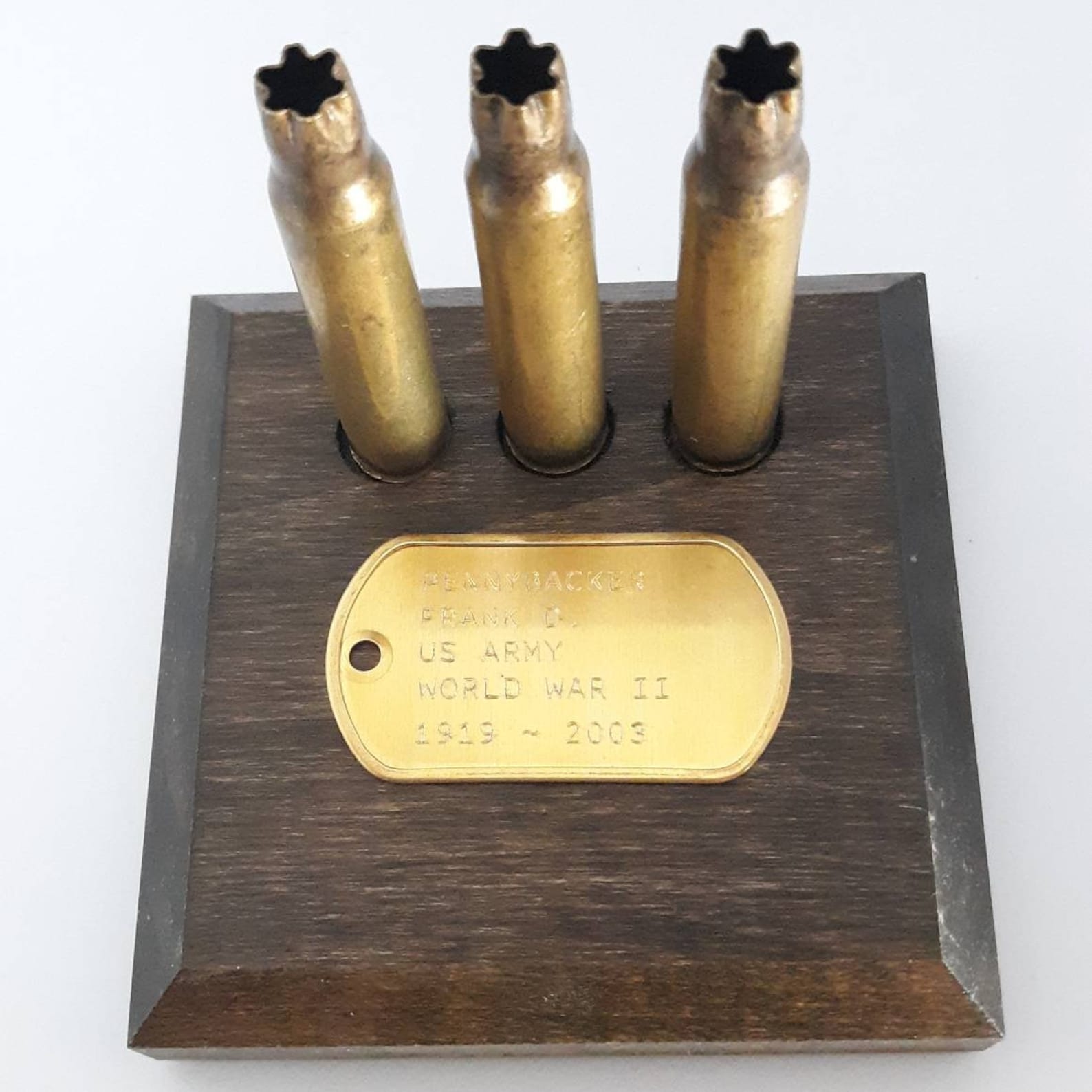 Three Volley Salute Memorial Shell Display Base - Etsy