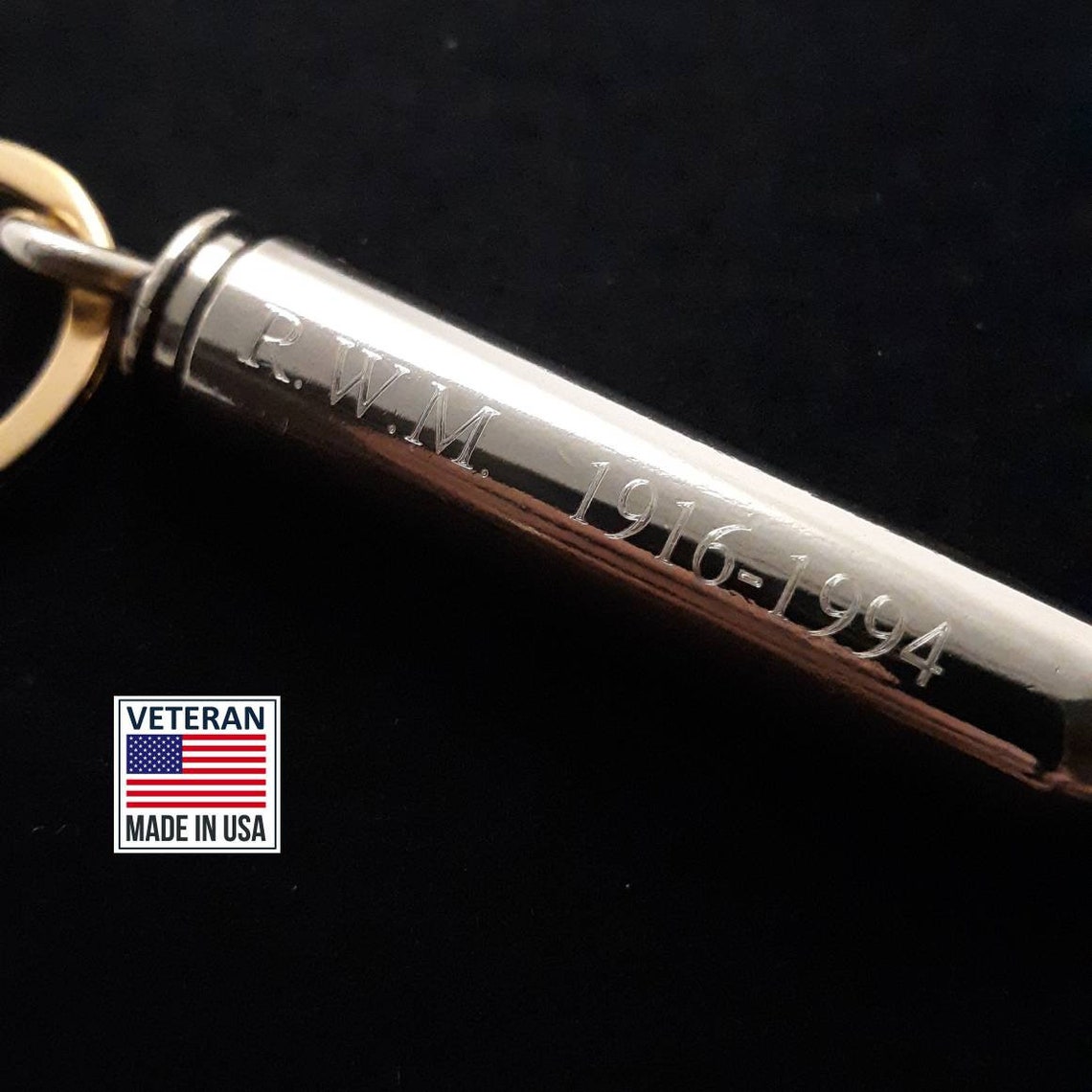 Veteran Memorial Engraved Key Chain Made With Casings Fired - Etsy
