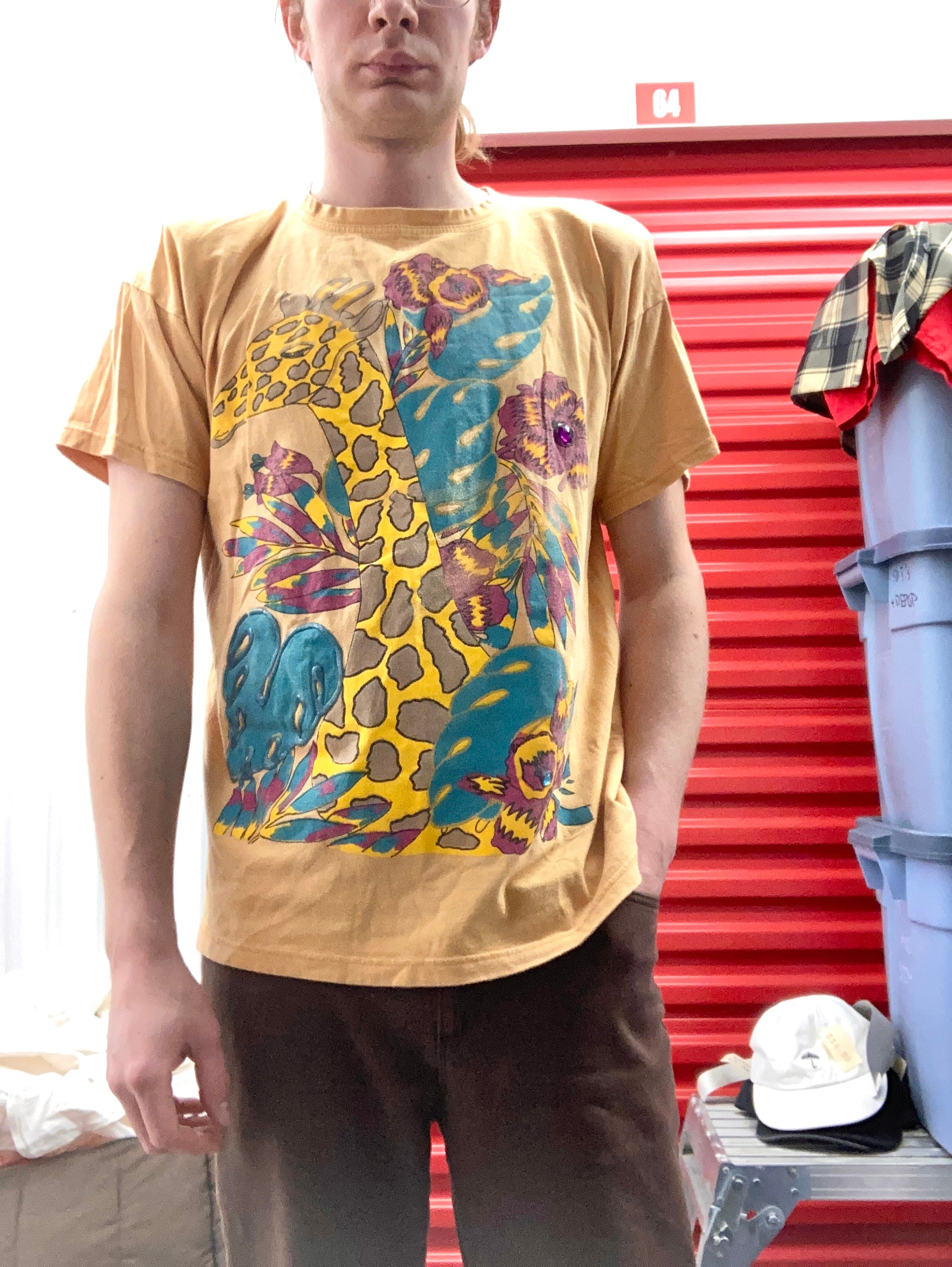 Vintage Ugly 80s Mom T Shirt, Size OSFM or XL, Tags, Giraffe Gaudy ...