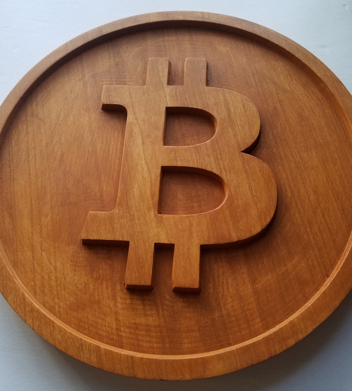 Bitcoin Wall Decor Hanging Rustic Wooden Crytpo BTC LTC Cryptocurrency ...