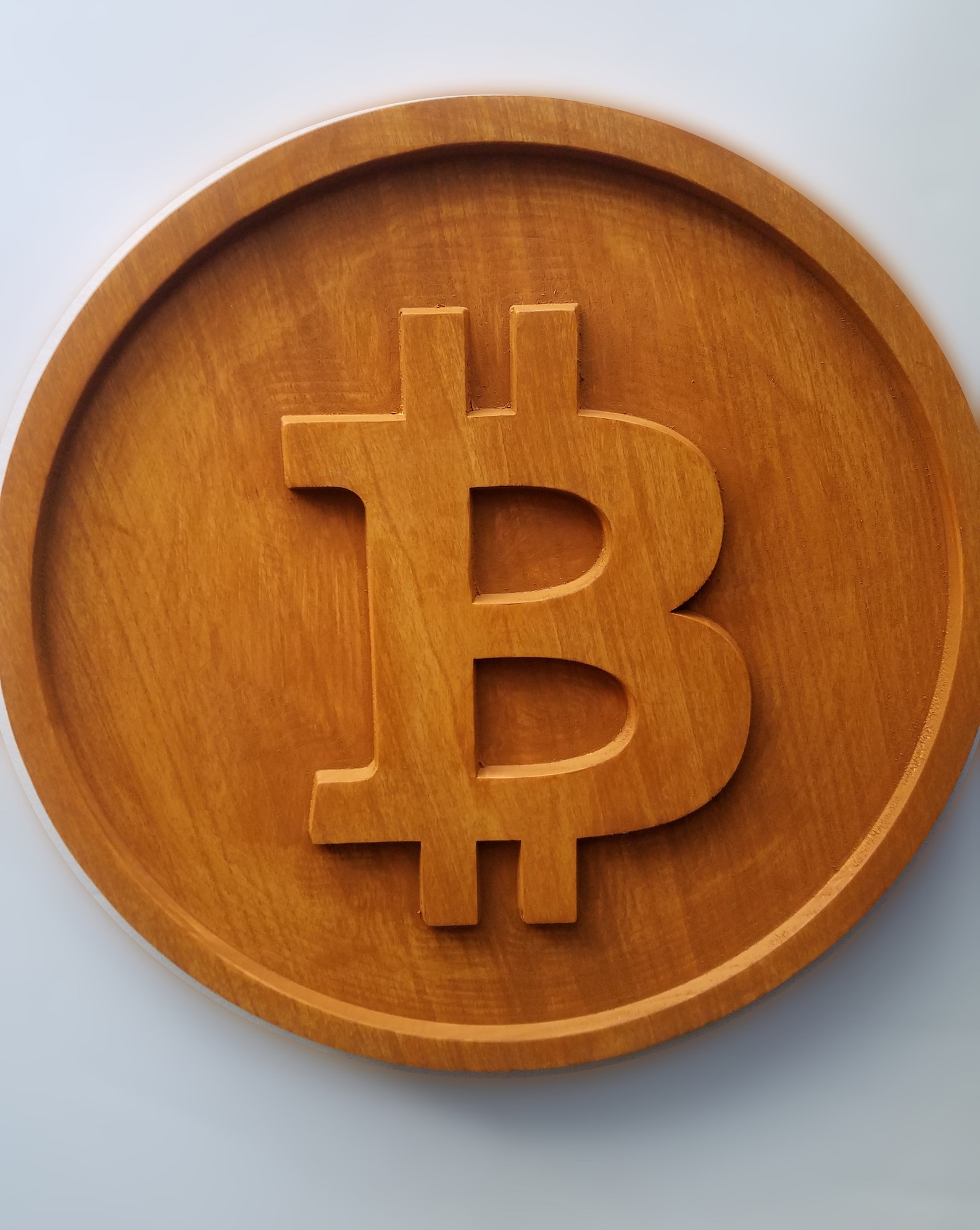 Bitcoin Wall Decor Hanging Rustic Wooden Crytpo BTC LTC Cryptocurrency ...