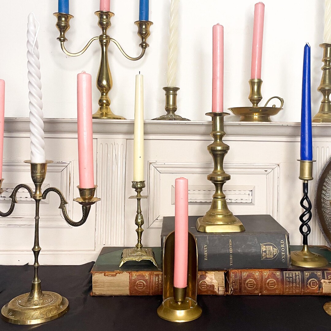 Vintage Brass Candlestick/ Antique Candleholder/candelabra /ornate ...