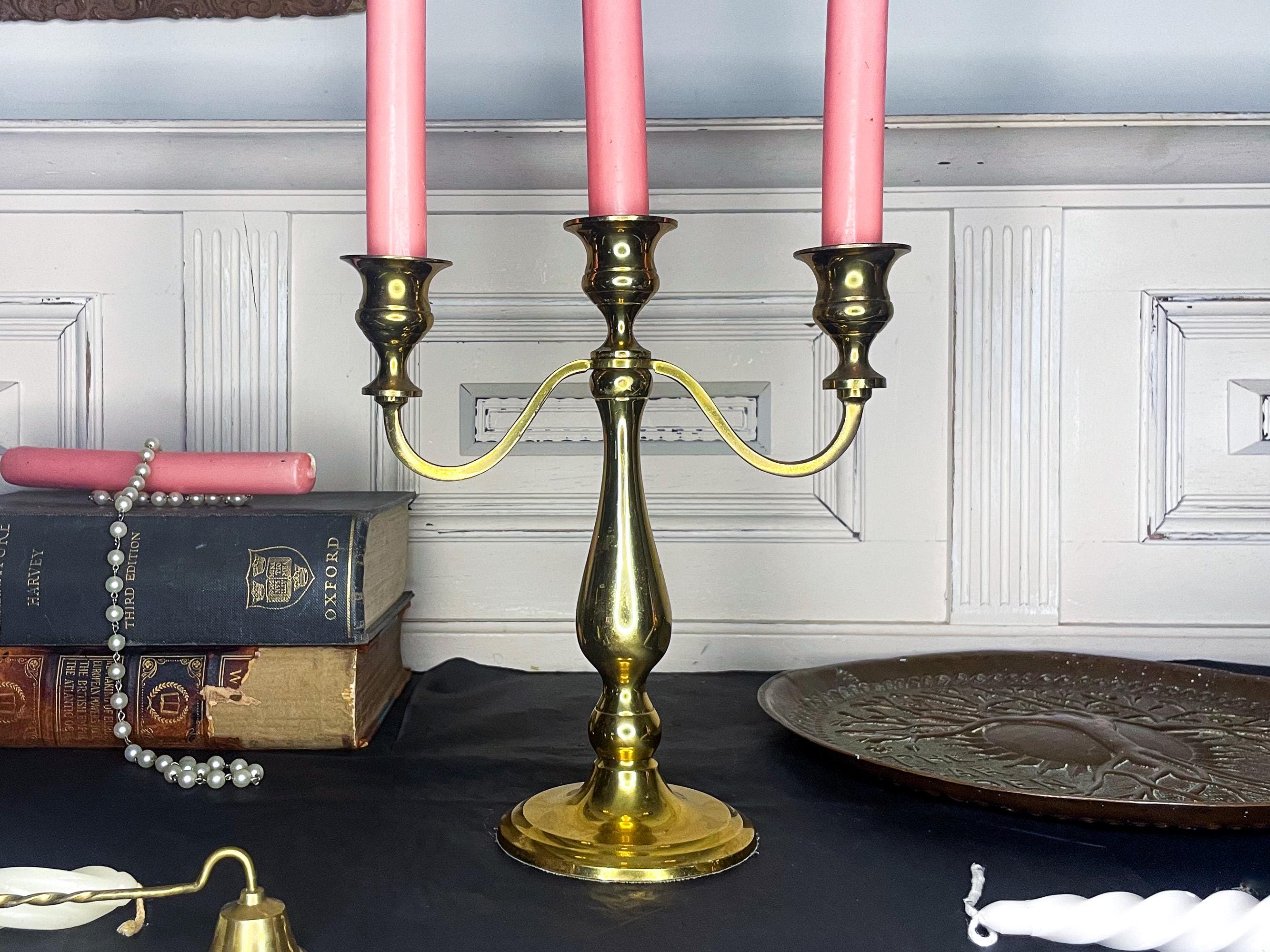 Vintage Brass Candlestick/ Antique Candleholder/candelabra /ornate ...