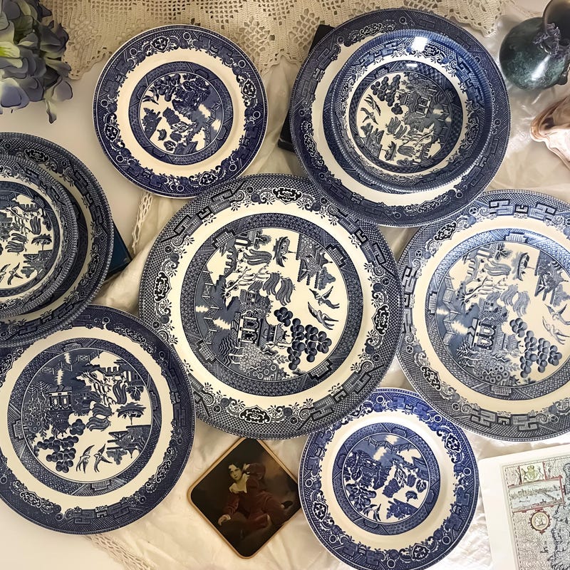 Blue Willow Dishes - Etsy