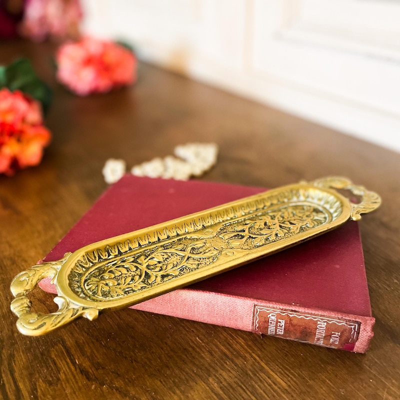 Brass Desk Tray - Etsy