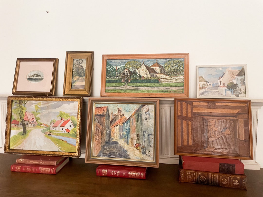 Vintage Landscape Wall Decor / Retro Paintings / Engravings /etchings ...