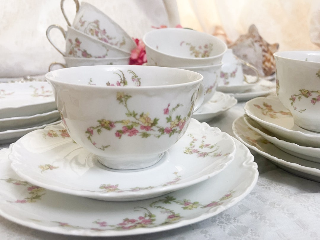 Antique "haviland" Limoges Trios' /norma Cup and Saucer /afternoon Tea ...