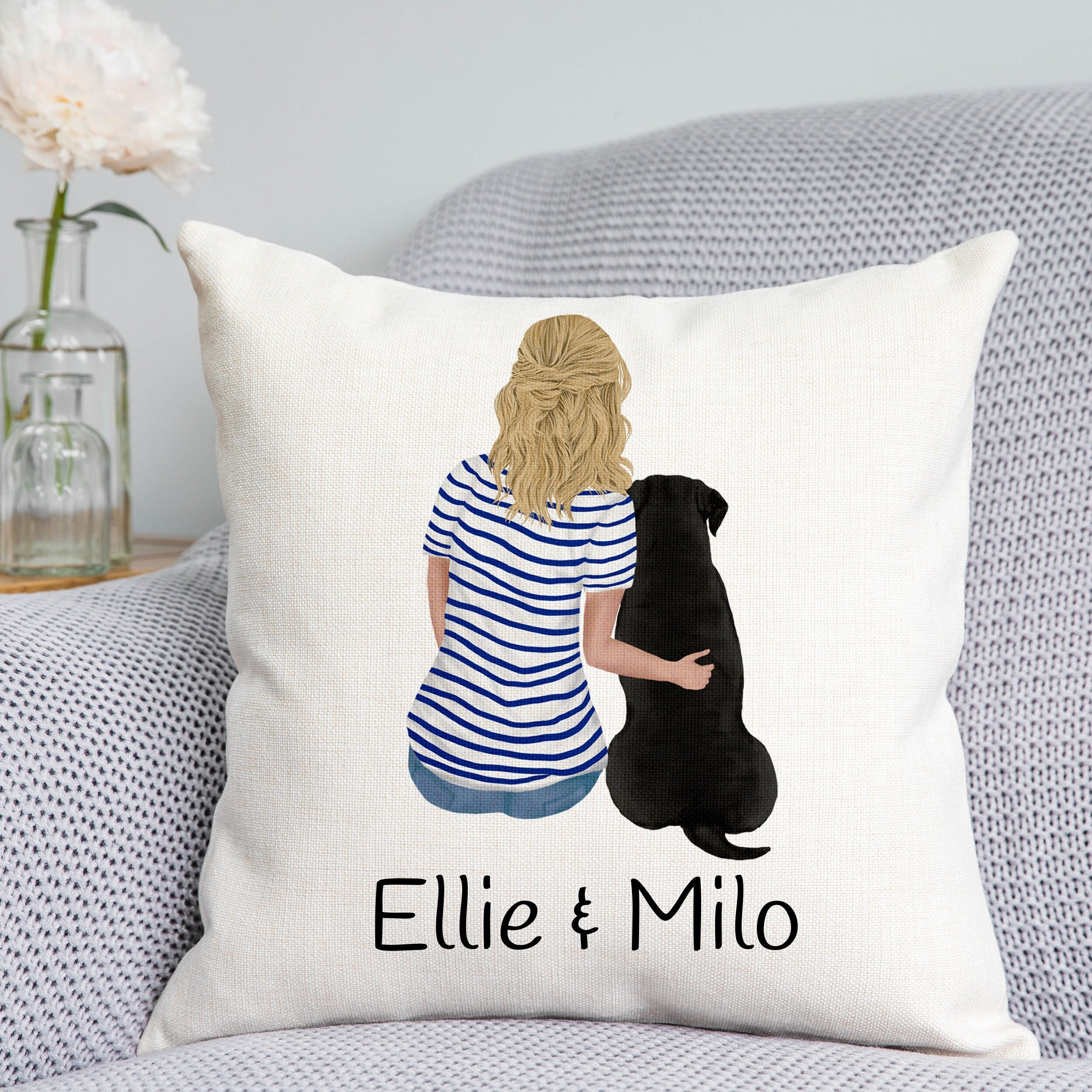 Customisable Dog Cushion - Dog Cushion - Custom Dog Cushion - Dog Owner ...