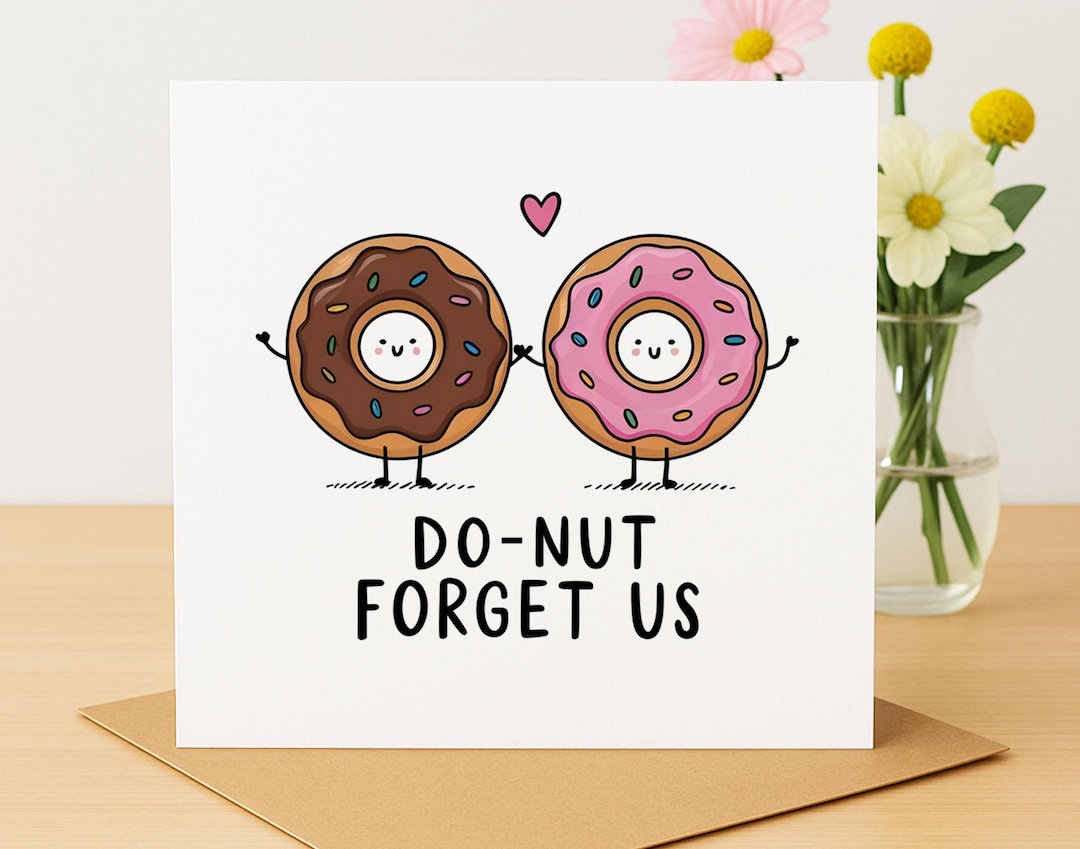 Farewell Card for Coworker – Donut Forget Us – Funny Moving Away Card ...