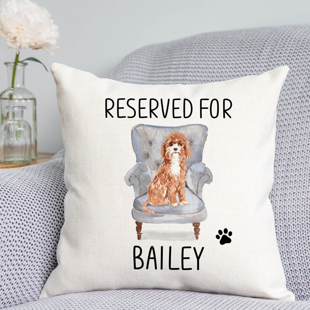 Cavapoo Cushion - Dog Cushion - Dog Related Gift - Reserved for dog ...