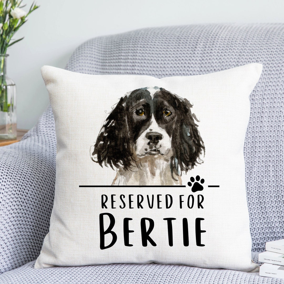 Springer Spaniel Cushion - Dog Cushion - Dog Related Gift - Reserved ...