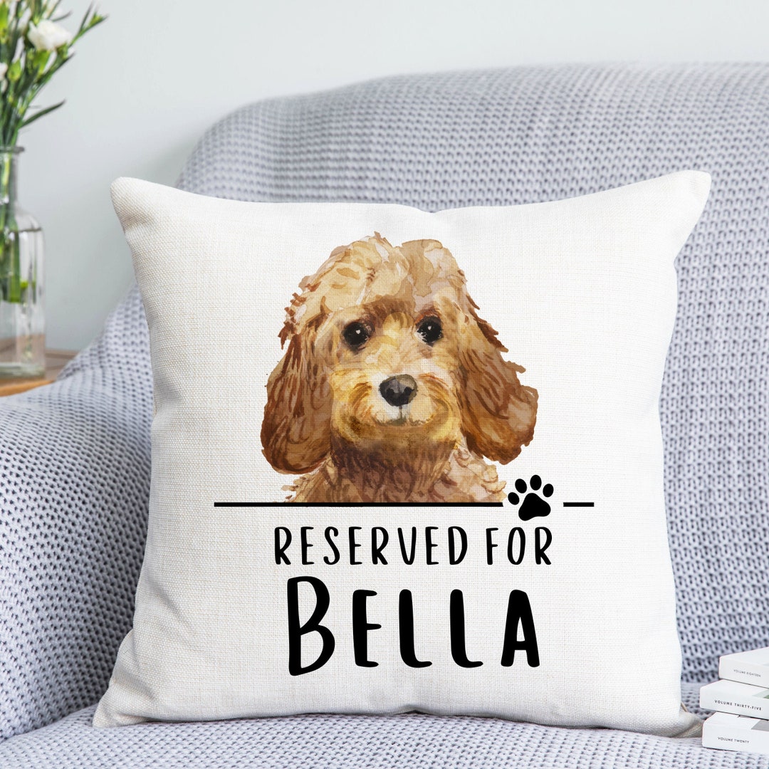 Cockapoo Cushion - Dog Cushion - Dog Related Gift - Reserved for Dog ...