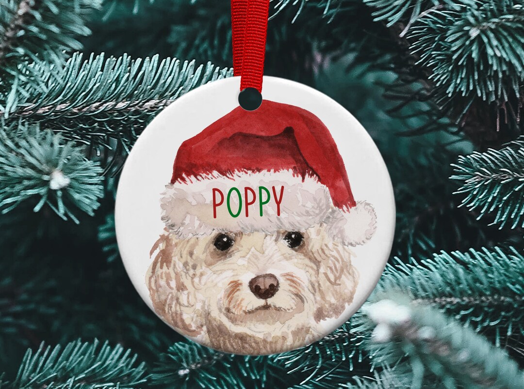 Cockapoo Christmas Tree Ornament Dog Ornament Dog Christmas Tree Bauble ...