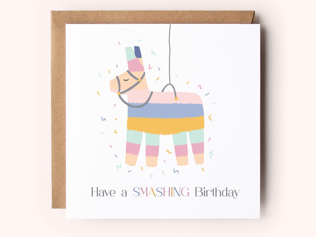 Smashing Birthday Card - Pianta Birthday Card - Birthday Card ...