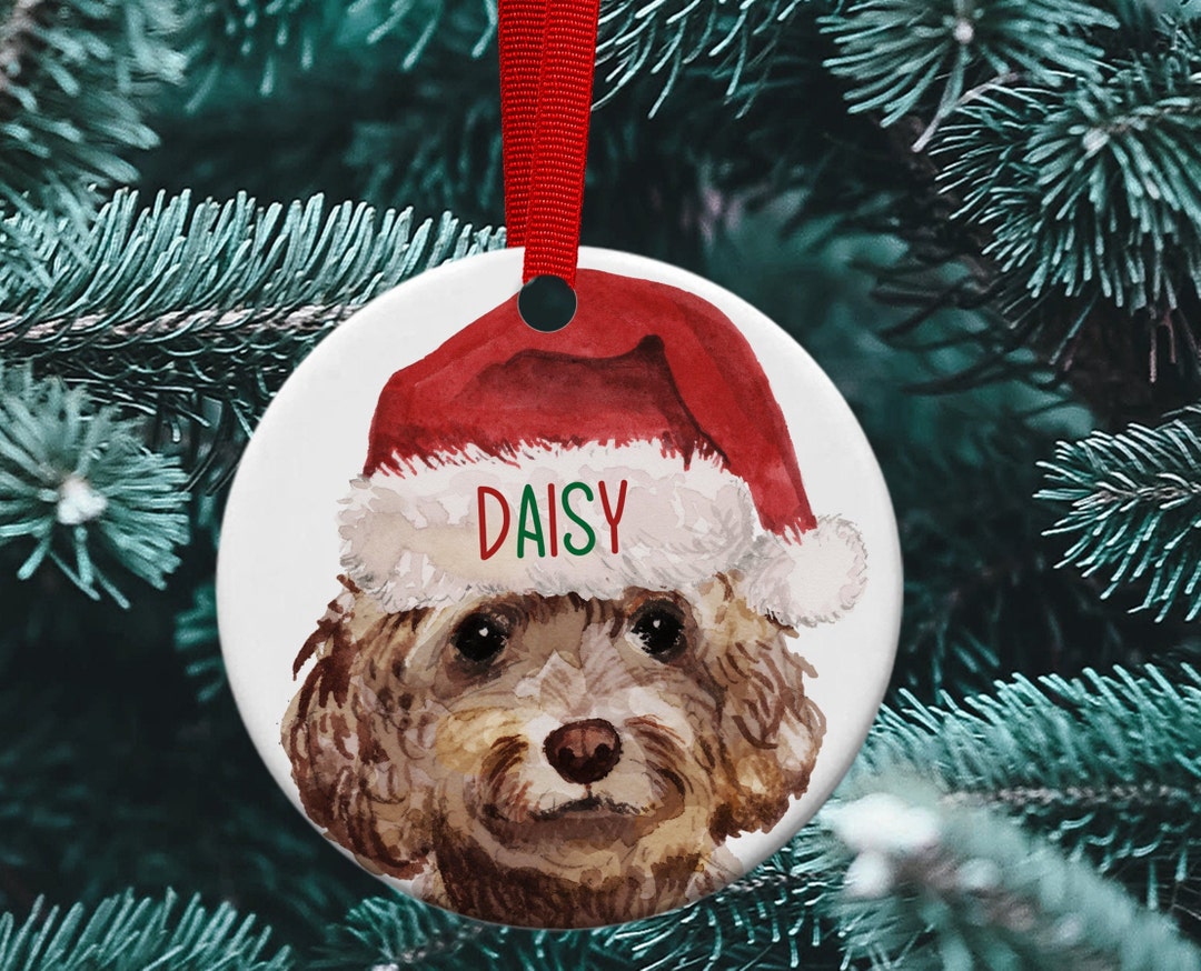 Cockapoo Christmas Tree Bauble- Dog Bauble - Dog Christmas Tree Bauble ...