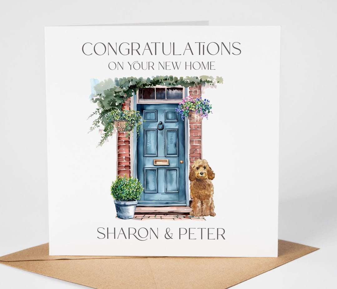 Personalised New Home Card, New Home Card, Moving House Card, New Hous ...