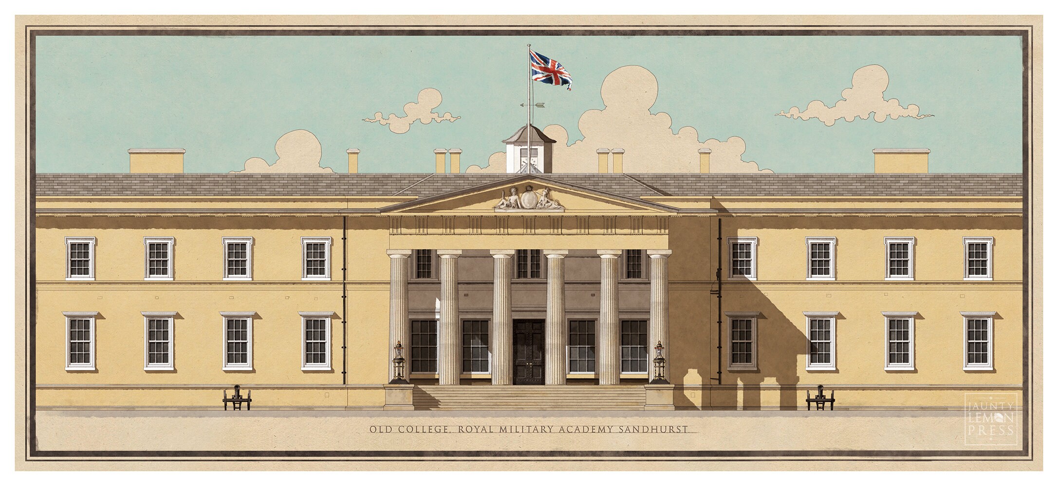 Old College, Royal Military Academy Sandhurst - Etsy 日本