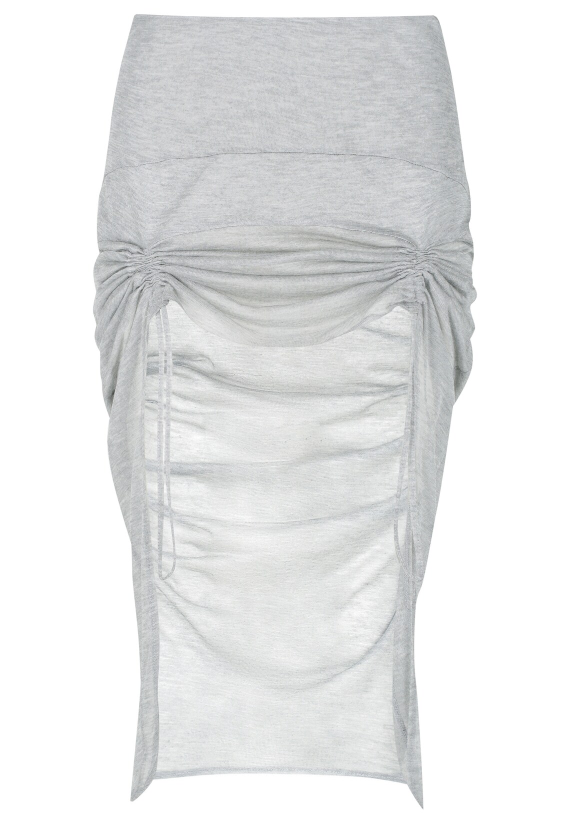 Grey Adjustable Maxi Skirt | Women's Midi Skirt | Transparent Skirt ...