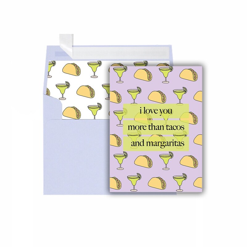 Taco Valentine Card - Etsy