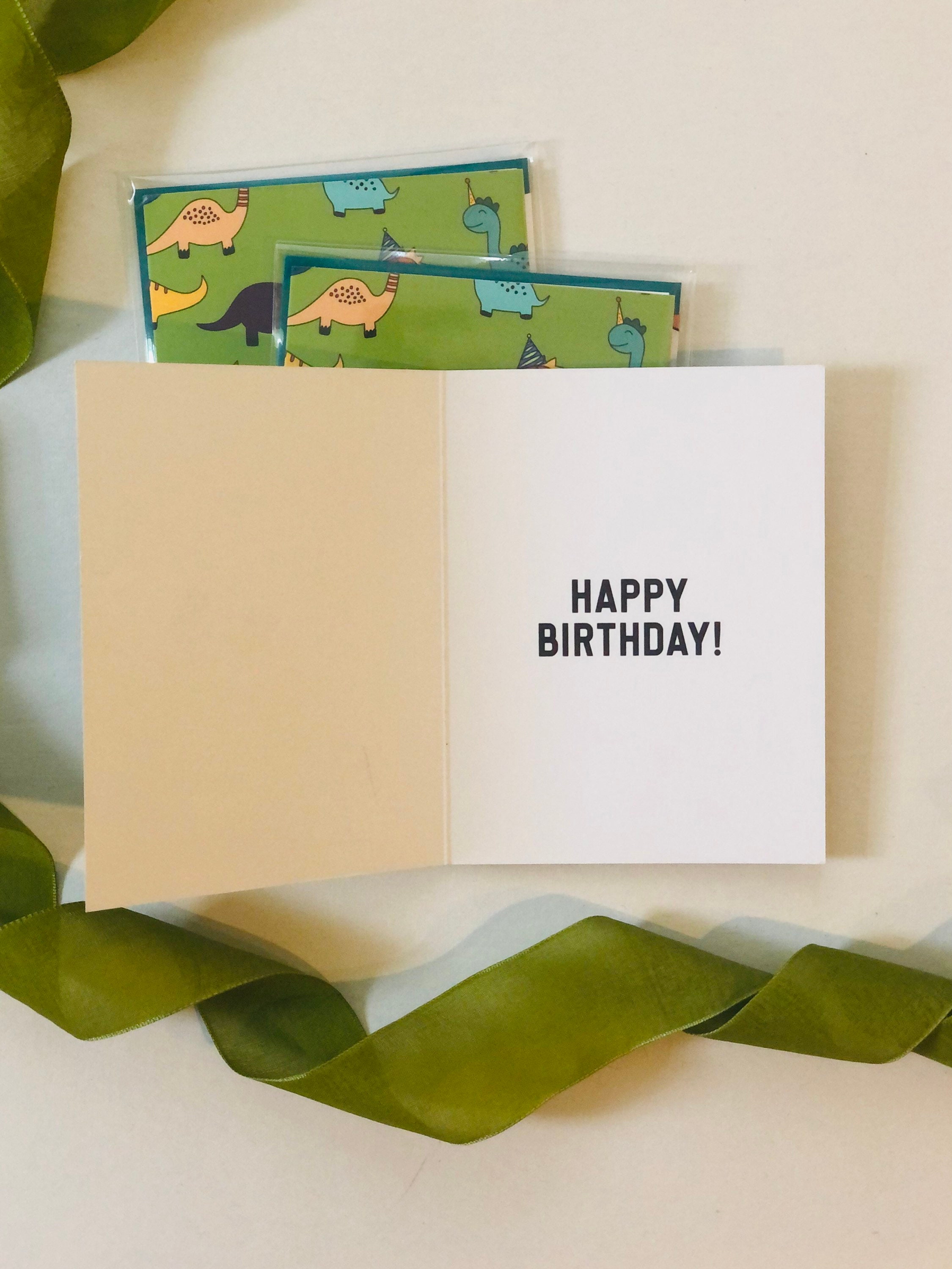 Dinosaur Birthday Card - Etsy