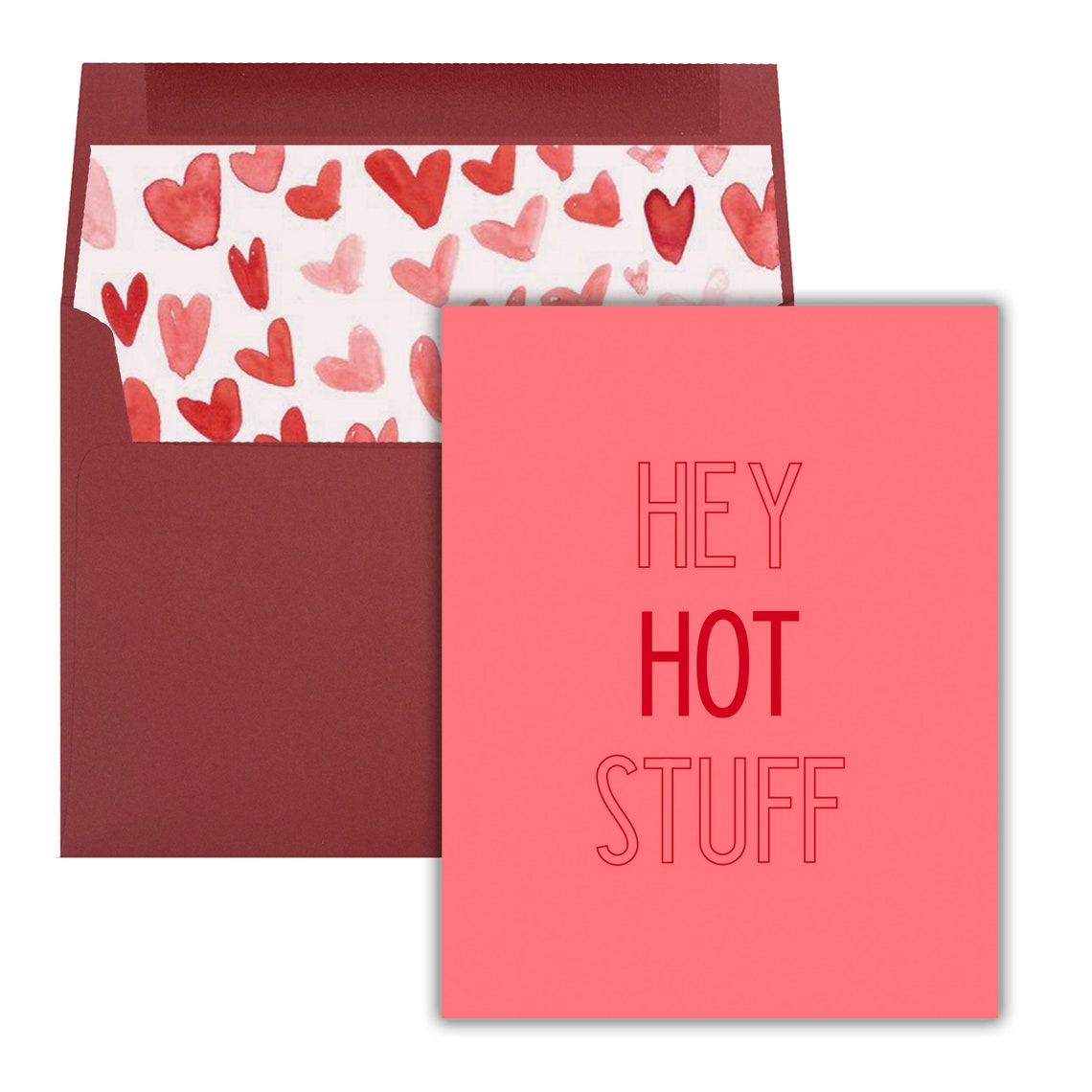 Hey Hot Stuff Valentines Card - Etsy