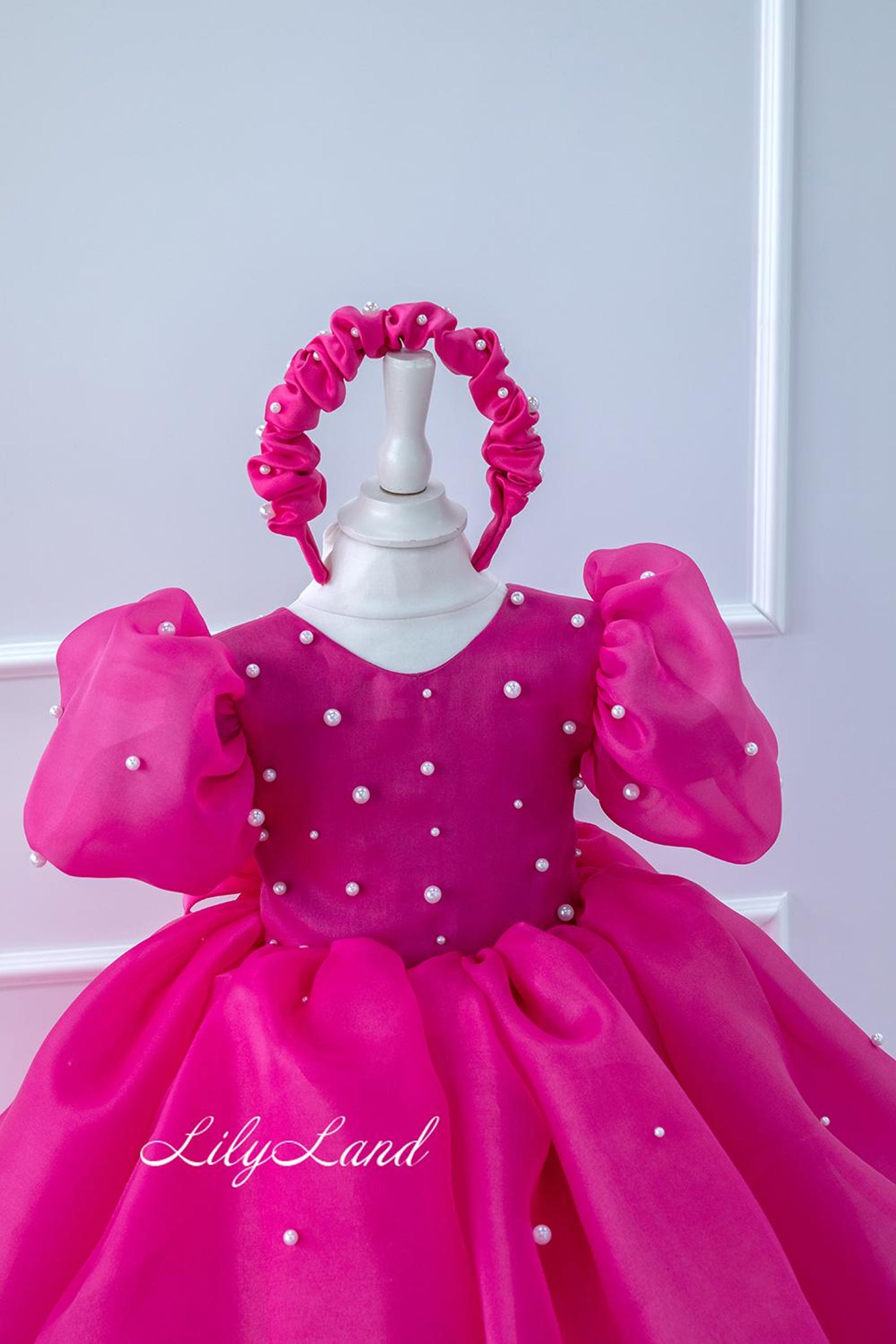 Raspberry Puffy Birthday Party Baby Dress, Wedding Guest Dress, Tutu ...