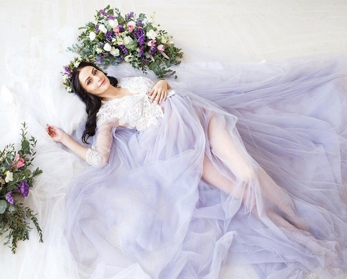 Lavender Pregnancy Photo Prop Maternity Photo Boudoir Dress - Etsy