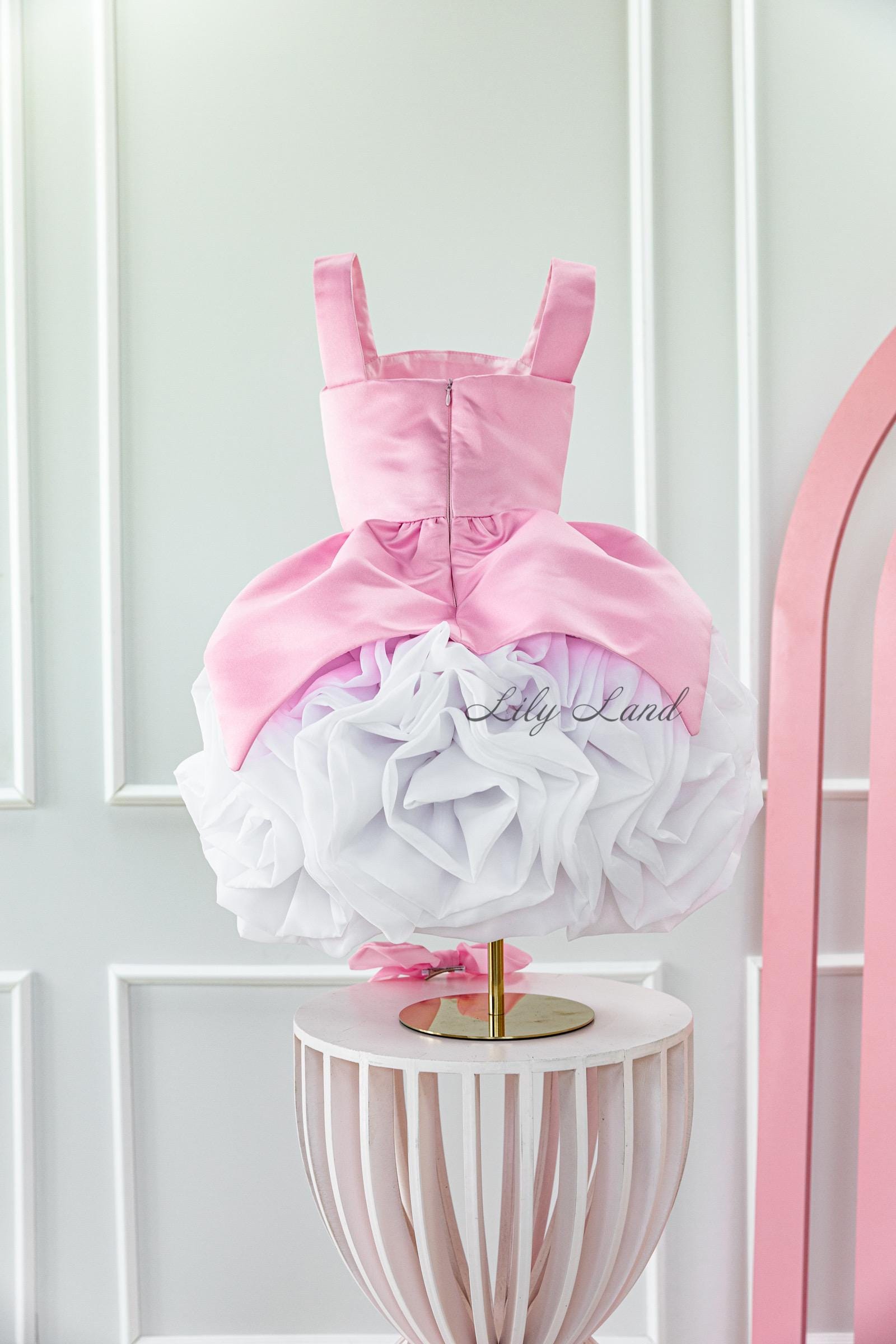 Doll Pink Birthday Pageant Graduation Baby Dress, Flower Girl Wedding ...