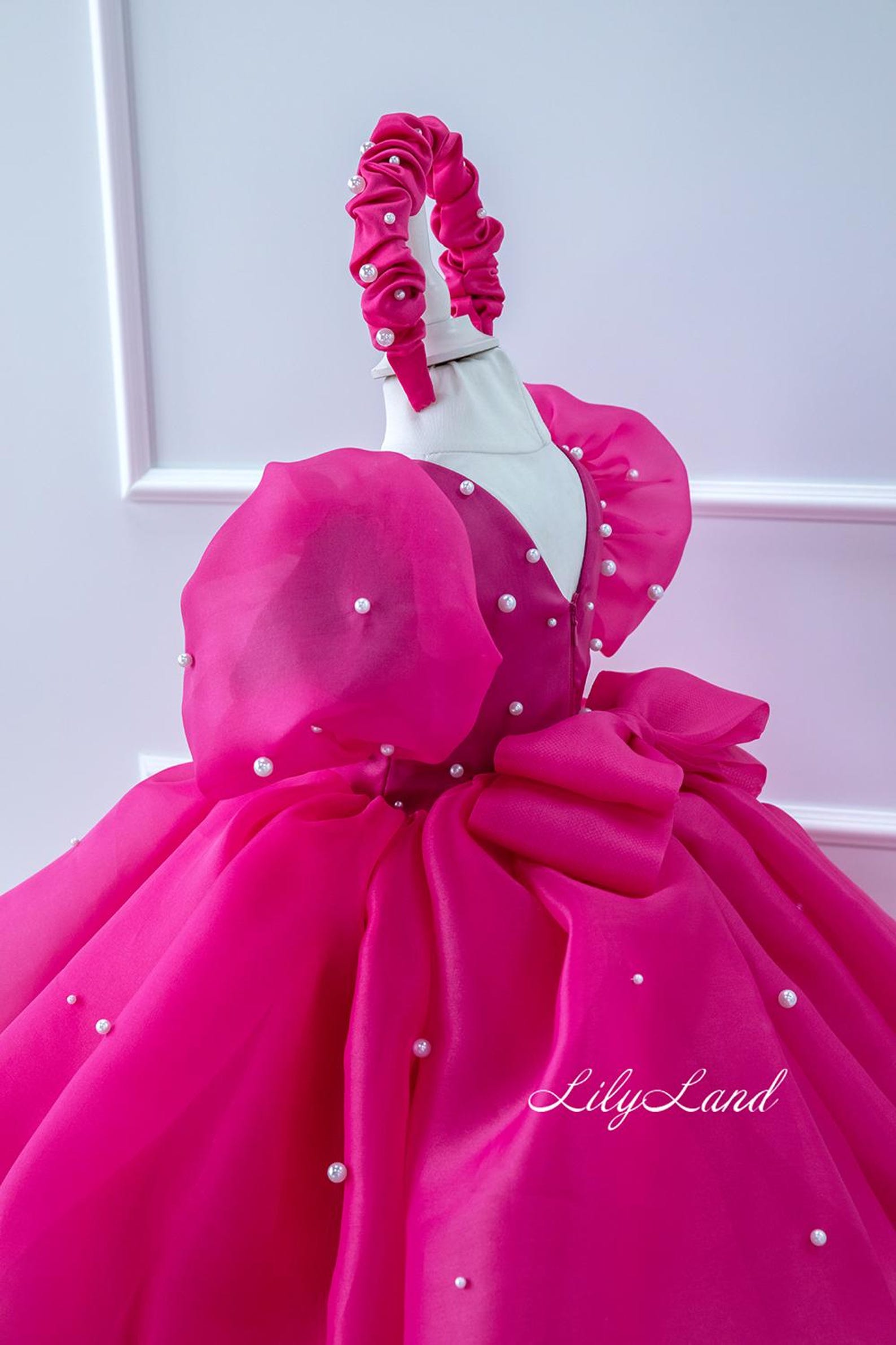 Raspberry Puffy Birthday Party Baby Dress, Wedding Guest Dress, Tutu ...