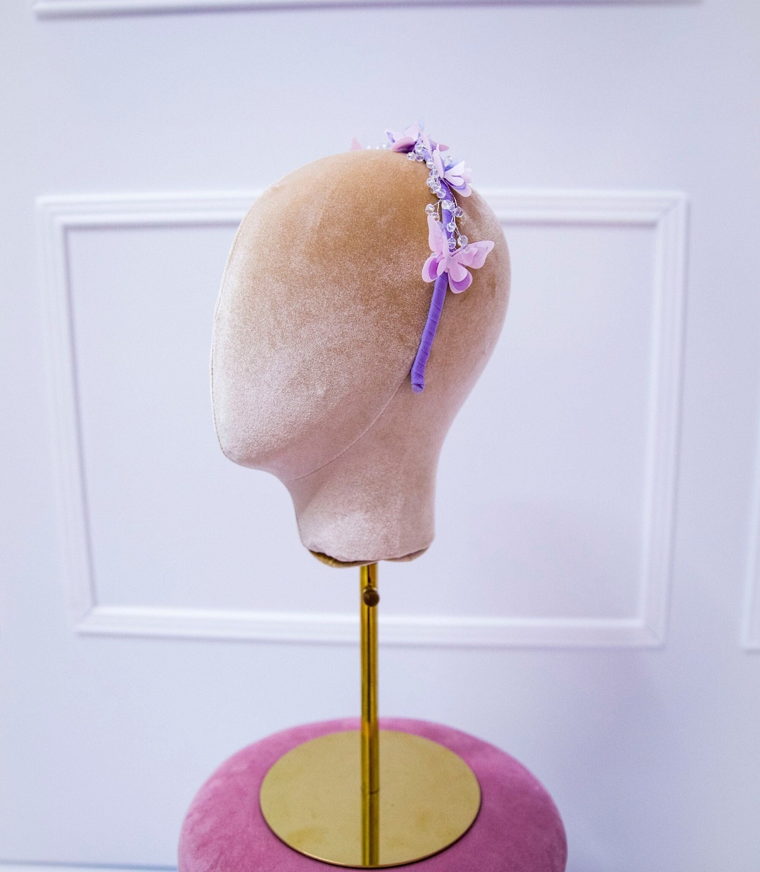 Purple Pink Butterfly Crown, Birthday Girl Headband, Toddler Hair ...