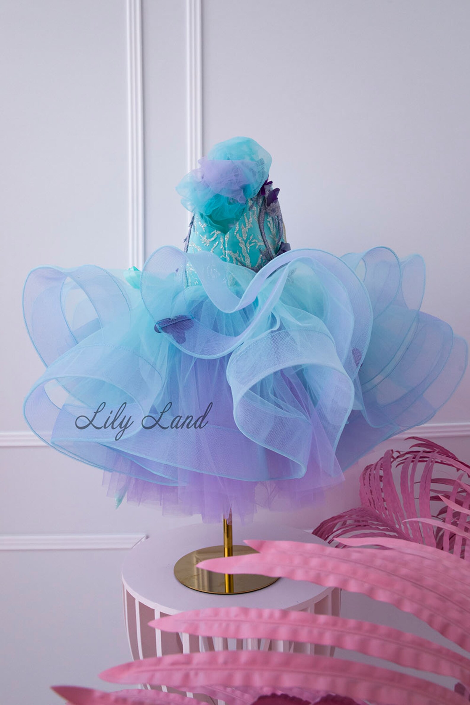 Tiffany Mint First Birthday Baby Girl Dress, Baby Pageant Dress, Tutu ...
