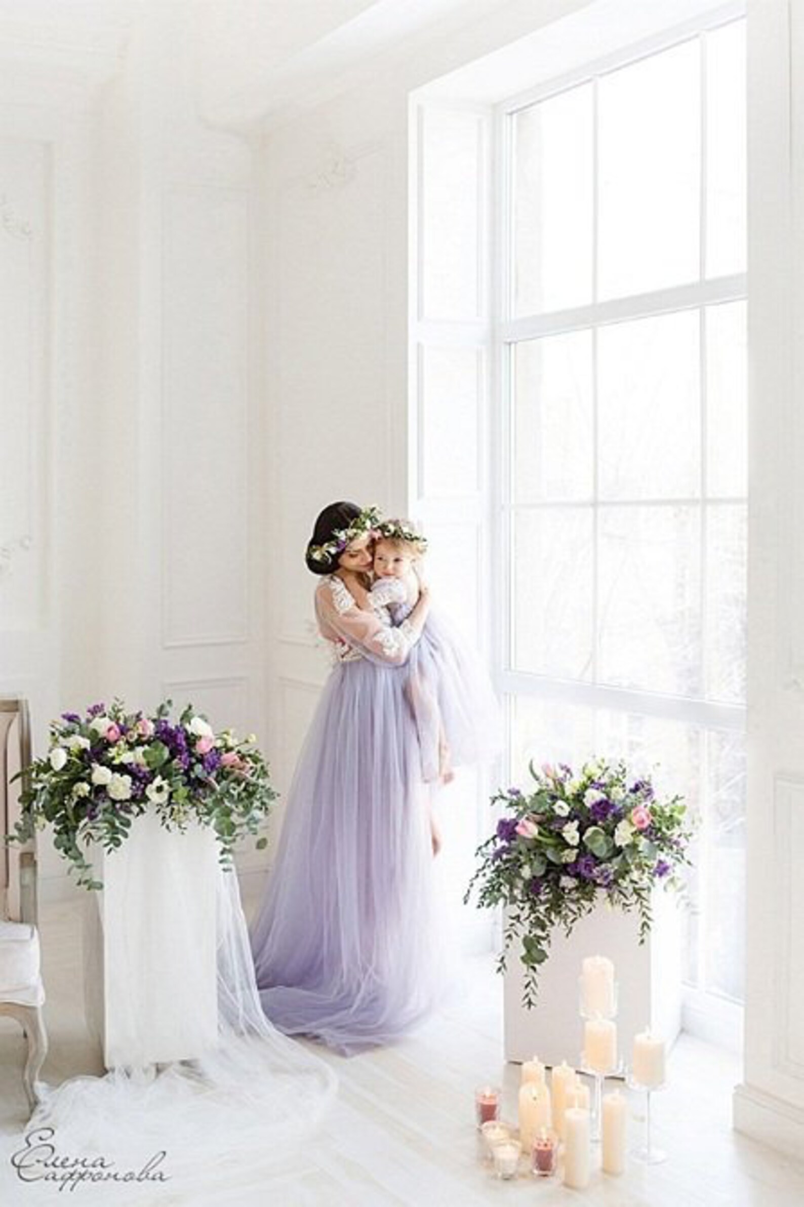 Lavender Pregnancy Photo Prop Maternity Photo Boudoir Dress | Etsy