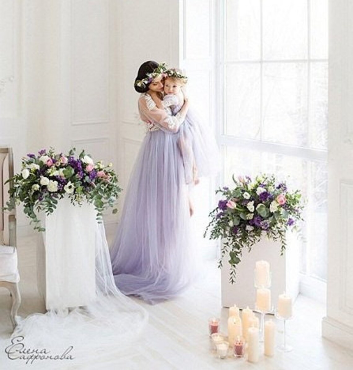Lavender Pregnancy Photo Prop Maternity Photo Boudoir Dress - Etsy