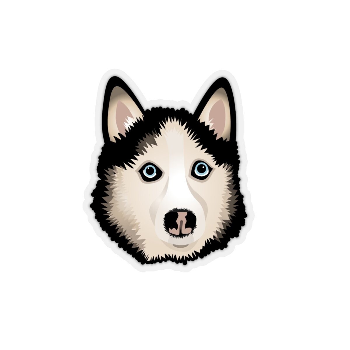 Husky Sticker / Kiss-Cut Sticker / Laptop Waterbottle - Etsy.de