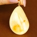 Large Triangle Shape Natural Amber Earrings With Silver for Women ...
