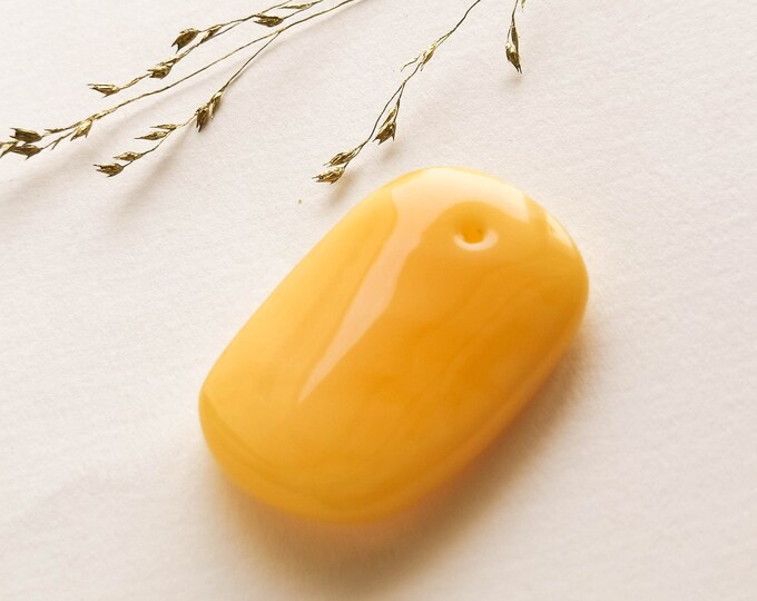 Unique Royal White Color Natural Amber Rectangle Pendant With - Etsy