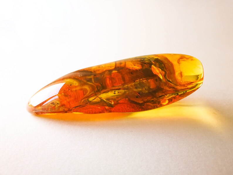 Large original oval shape natural amber resin souvenir dark | Etsy