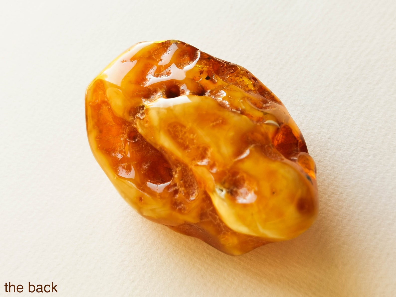 Massive Caramel White Color Amber Souvenir Stone, Yellow Unique Shape ...