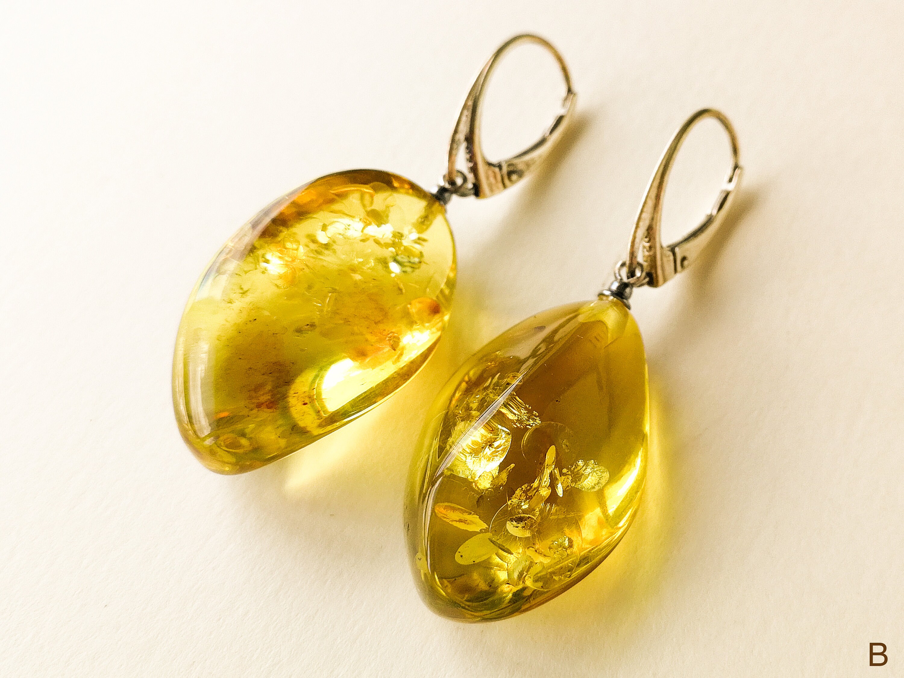 Natural Colombian Copal Green Color Medium Size Twisted Oval | Etsy